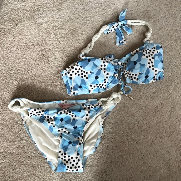 Juicy Couture | Swim | Juicy Couture Halter Bandeau Bikini Soft Twist ...